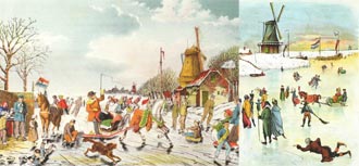 ABC Kaart en repro - hollandse winter